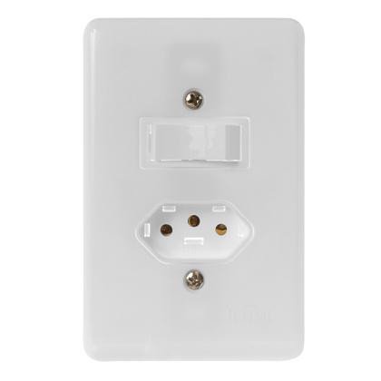 Interruptor conjugado ilumi stylus 1 x 1 - 10a/250v - 20200 - Ramada.com.br