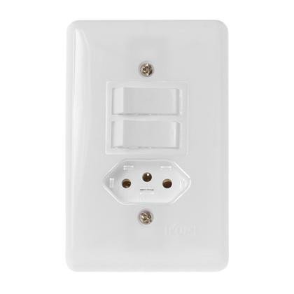 Interruptor conjugado stylus ilumi 2 x 1 - 10a - 20210 - Ramada.com.br