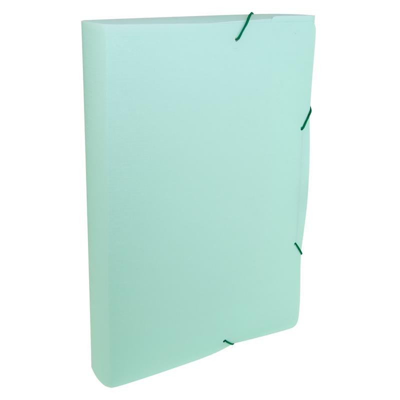 Pasta pvc com elastico dello serena oficio 4cm 0249 verde pastel ...