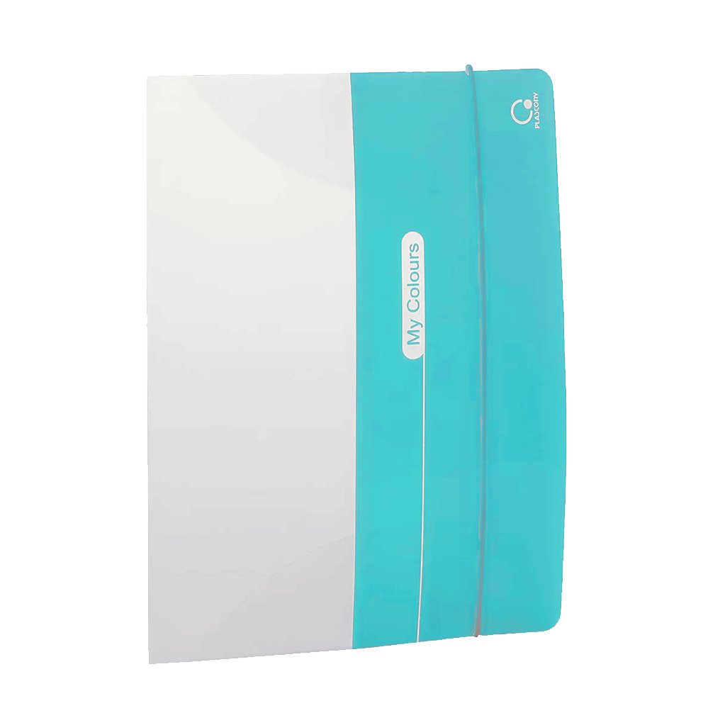 Pasta pvc com elastico plascony my colour a4 az - Ramada.com.br